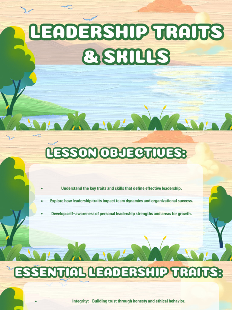 Leadership Traits Lesson 2 | PDF