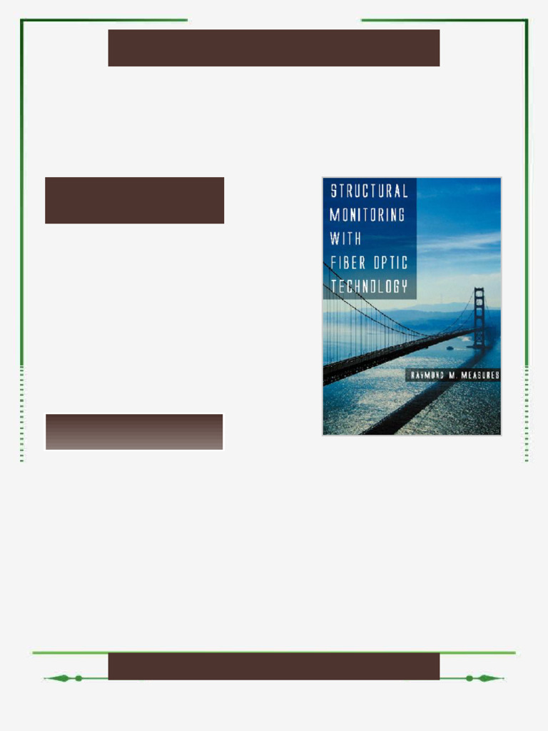 Structural Monitoring with Fiber Optic Technology 1st Edition Raymond M ...