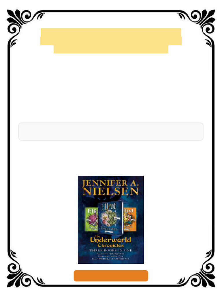 The Underworld Chronicles: Books 1 - 3 1st Edition Jennifer Nielsen ...