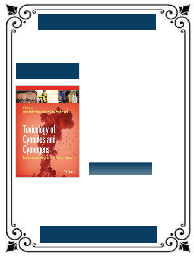 Toxicology of Cyanides and Cyanogens Experimental Applied and Clinical ...