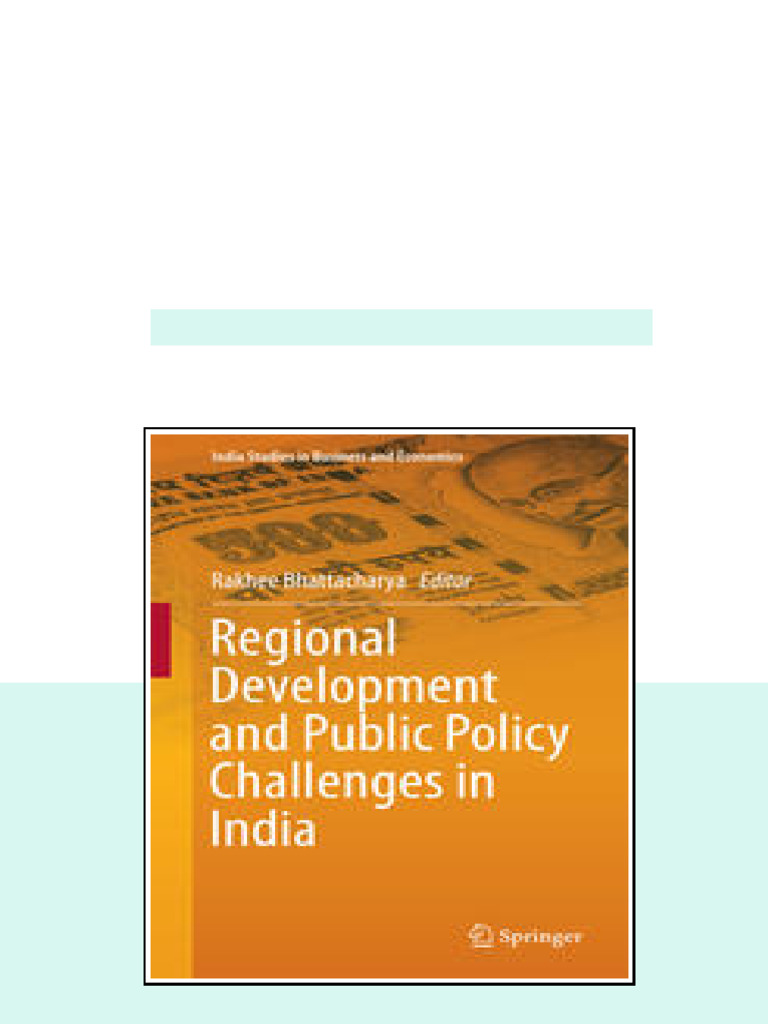 Regional Development And Public Policy Challenges In India 1st Edition ...