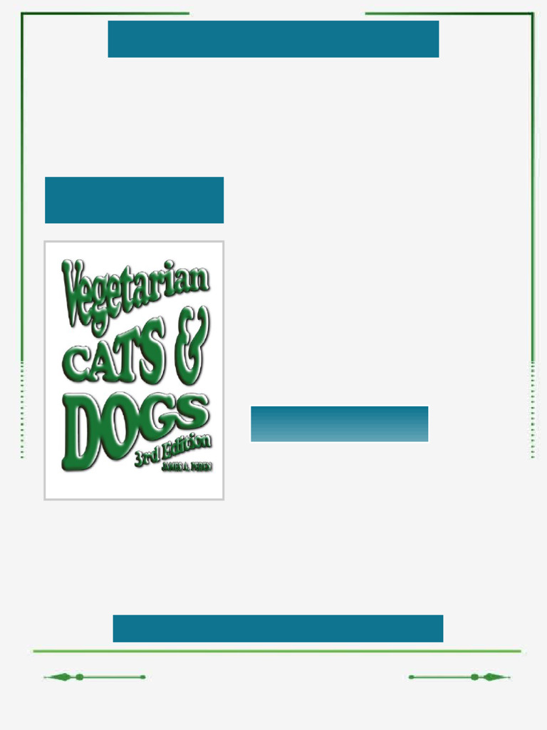 Vegetarian Cats and Dogs 3rd Edition James A. Peden ebook mobile ready ...