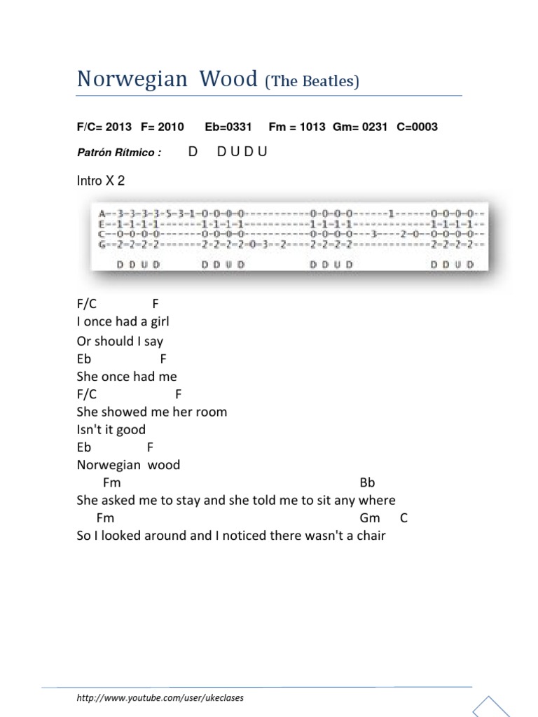 Norwegian Wood (The Beatles) | PDF