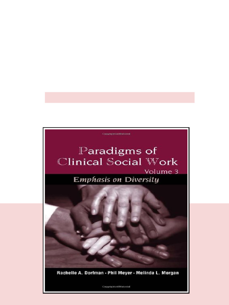 Paradigms Of Clinical Social Work Emphasis On Diversity Volume 3 Ed ...