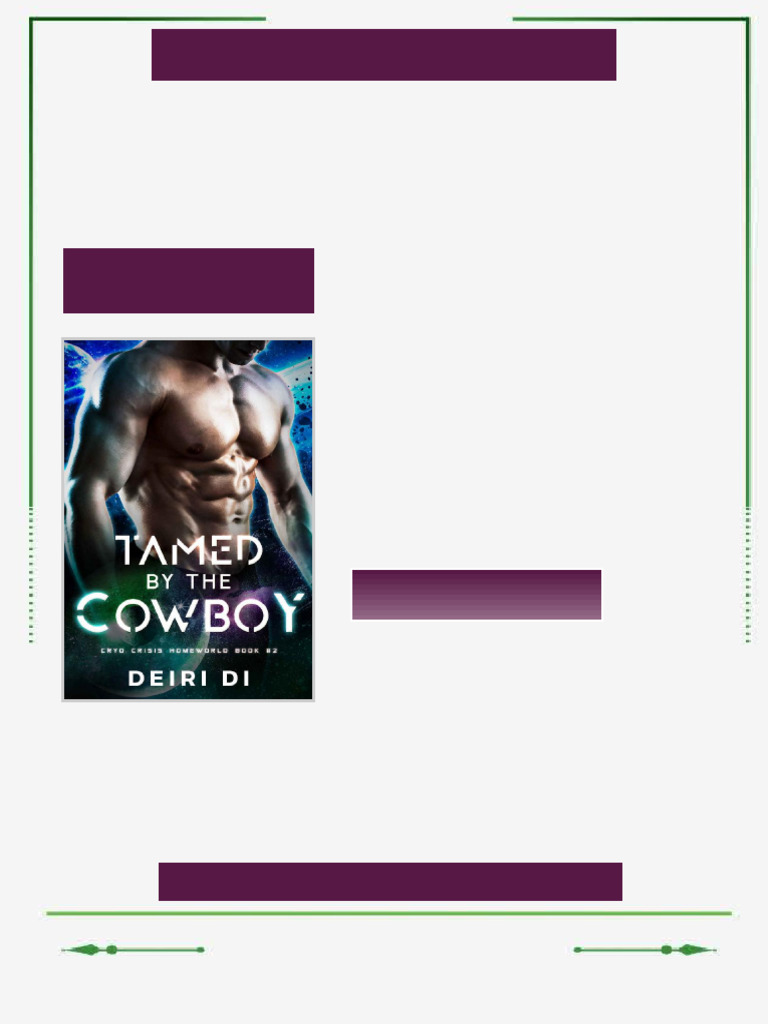Tamed by the Cowboy Cryo Crisis Homeworld 2 1st Edition Deiri Di eBook ...