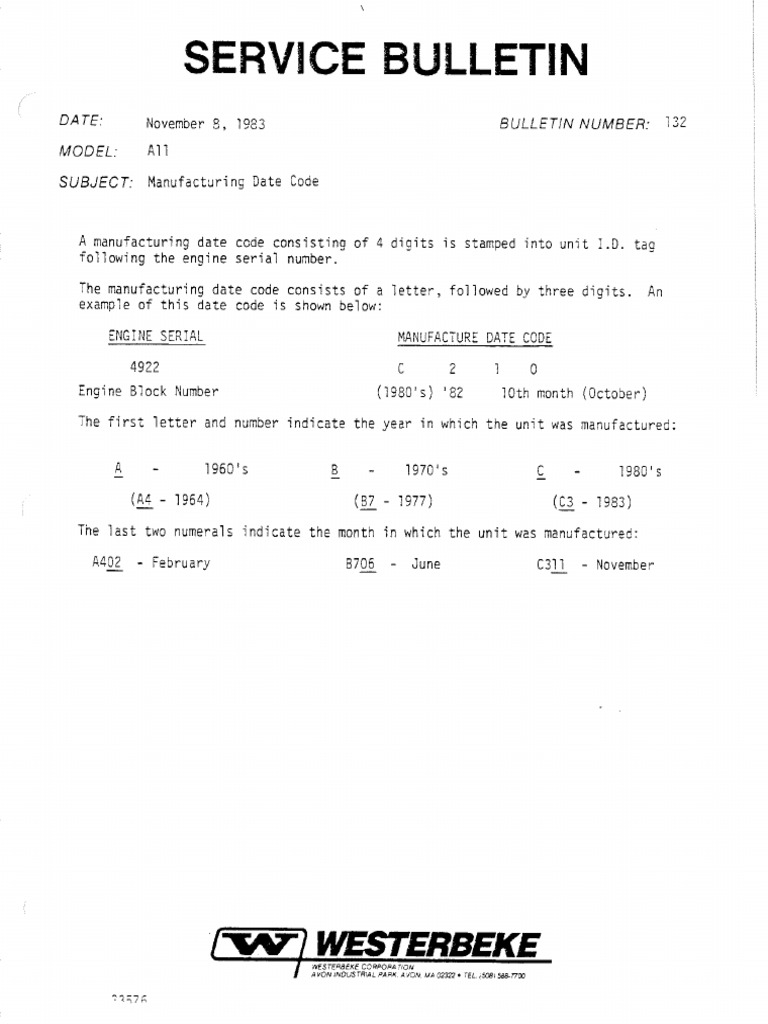 #132, Manufacture Date Code | PDF