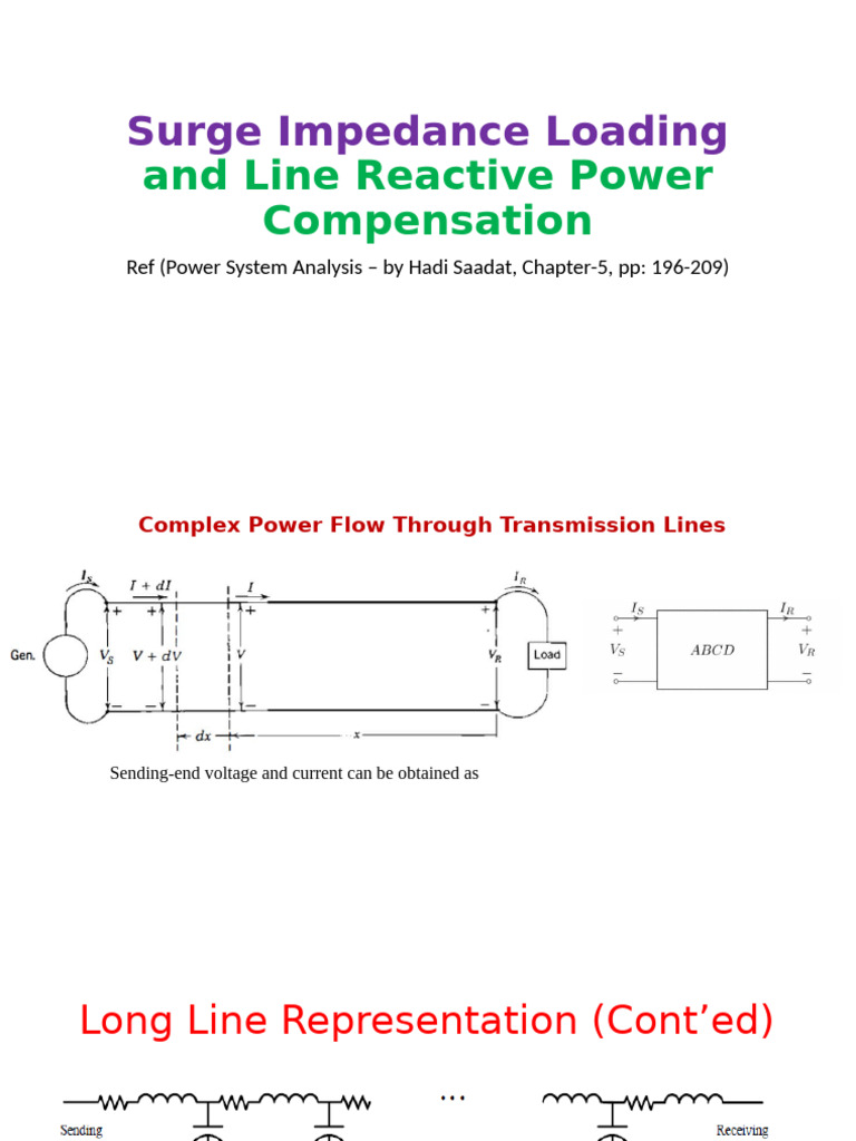 Lecture 5 SIL and Reactive Power Compensation-Spring 2022 | PDF ...