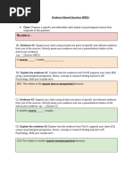 Writing Effective EBQs in AP Psychology | PDF | Major Depressive ...