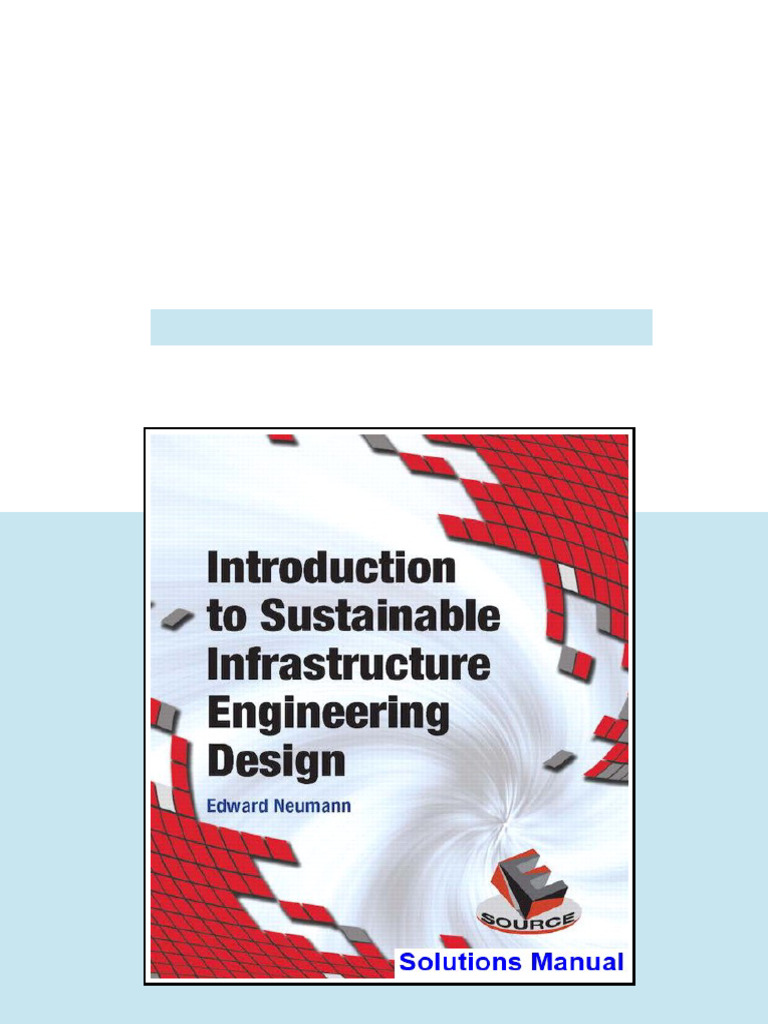 Introduction to Sustainable Infrastructure Engineering Design 1st ...
