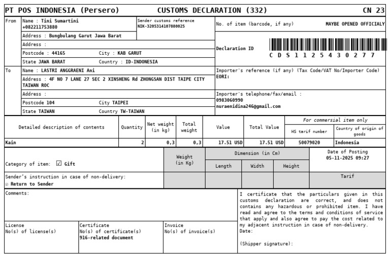 Receipt Booking | PDF
