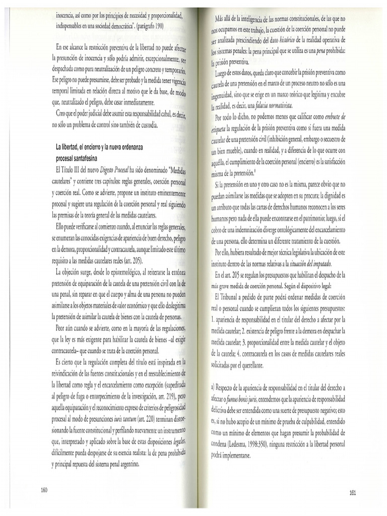 1 Erbetta, D Presupuestos de Las Medidas Cautelares | PDF