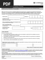 Candidate Authentication Statement Form | PDF