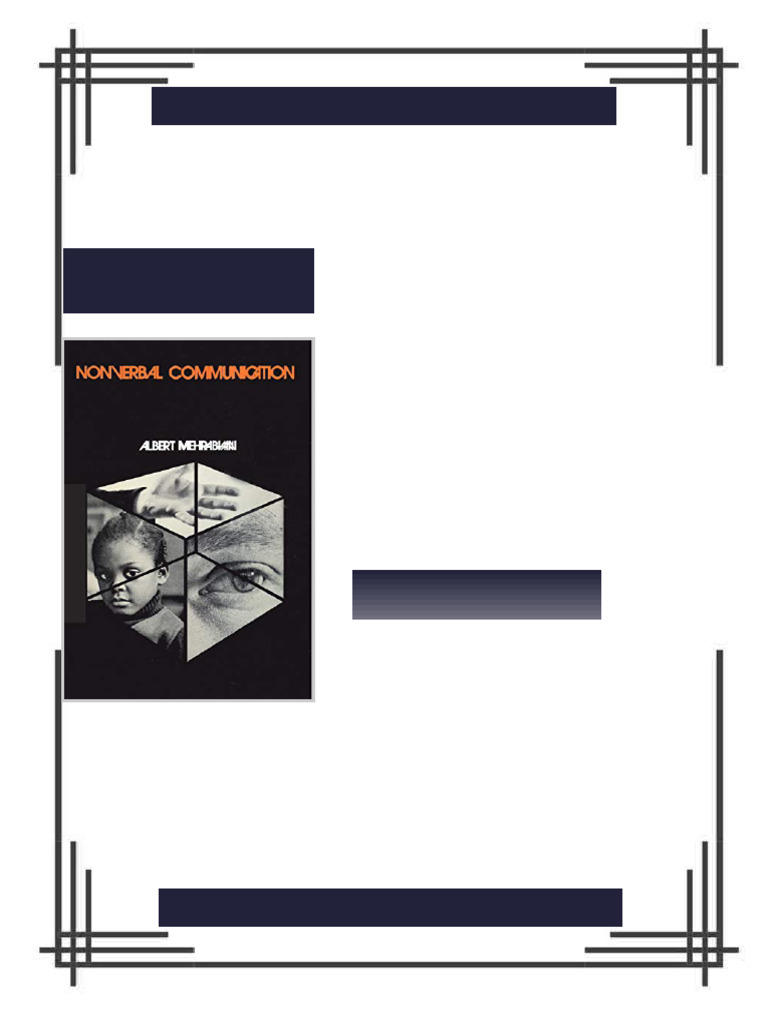 Nonverbal Communication 1st Edition Albert Mehrabian ebook 2025 final release | PDF