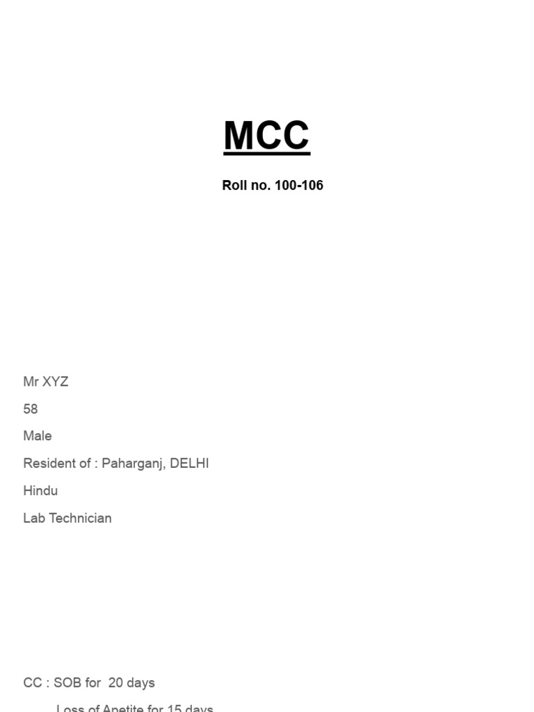 MCC (1) | PDF