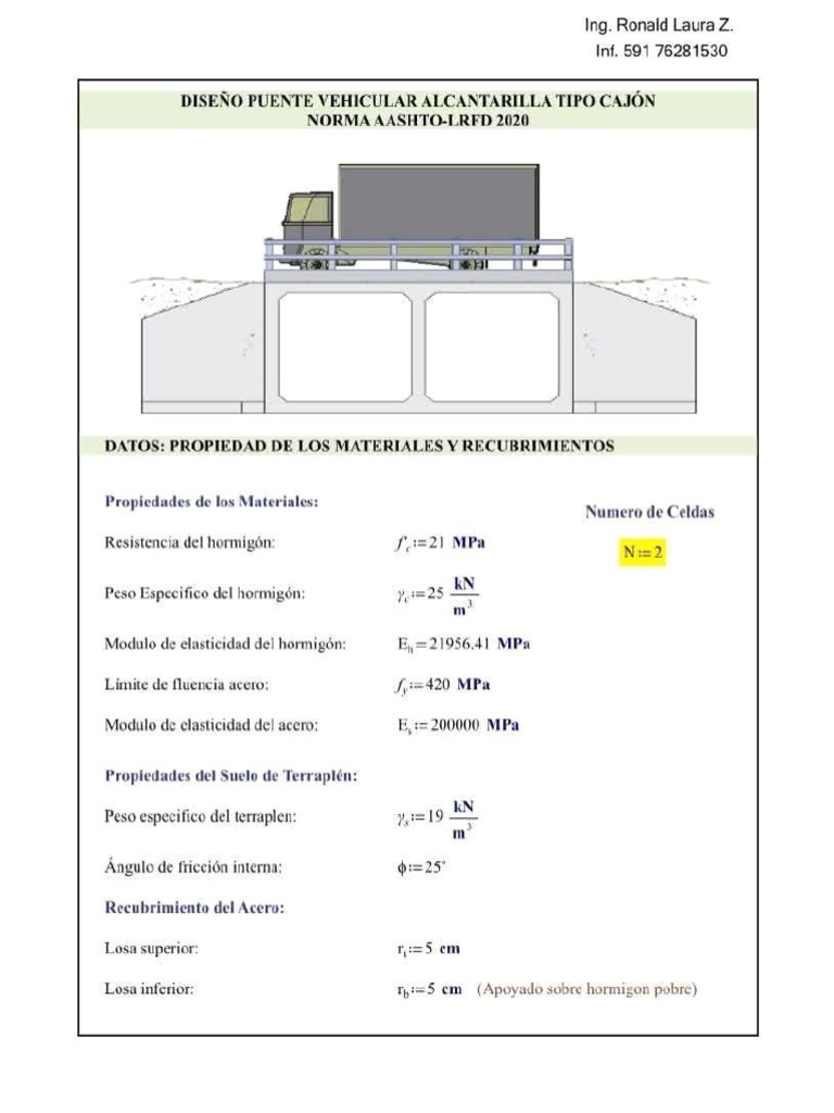 Box Culvert Design Example | PDF | Hormigón | Ingeniero civil