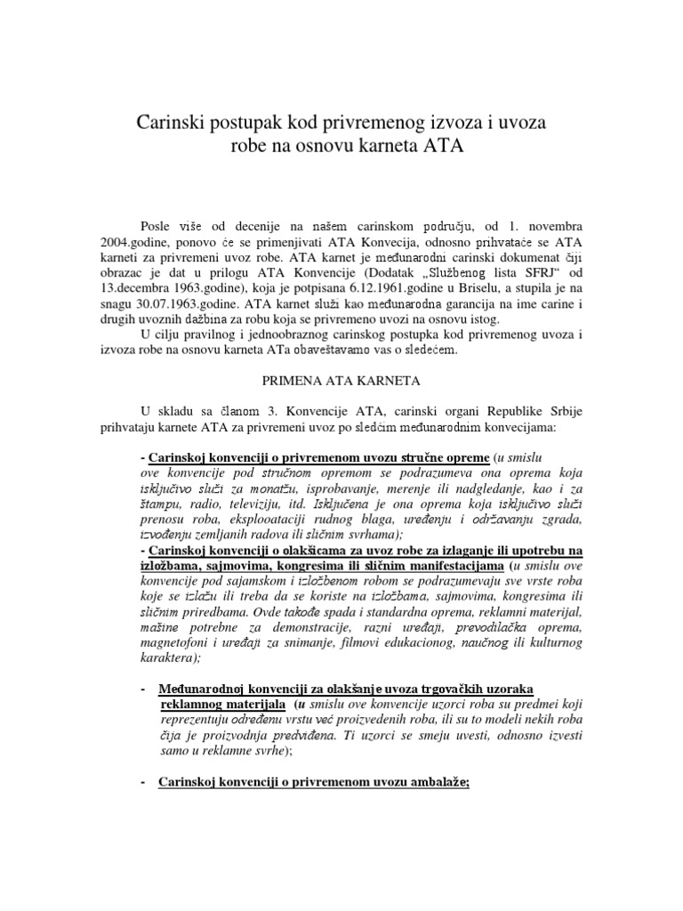 Seminarski ATA Karnet | PDF