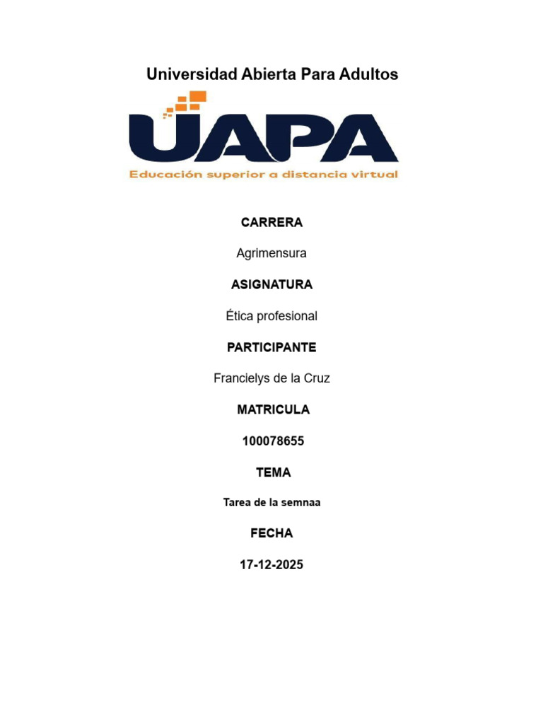 tarea 5 de ética profesional | PDF | Familia | Moralidad