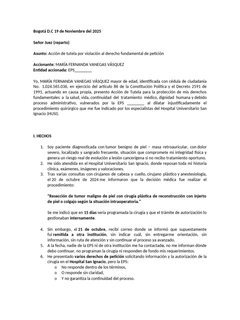Maria Fernanda Vanegas | PDF | Cirugía | Hospital