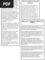 Sample Weather Forecast Script | PDF | Weather Forecasting | Weather