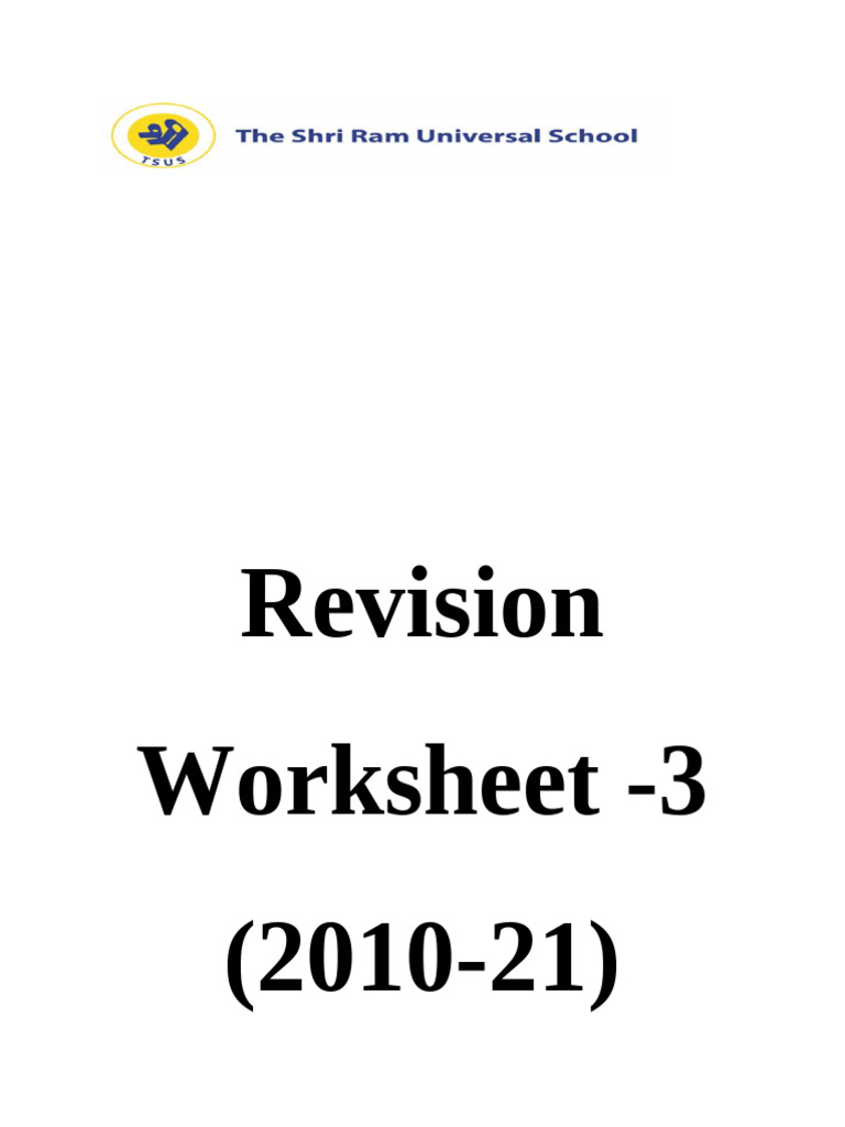 Revision Worksheet-3 Abstract Noun & Tenses | PDF | Verb | Languages