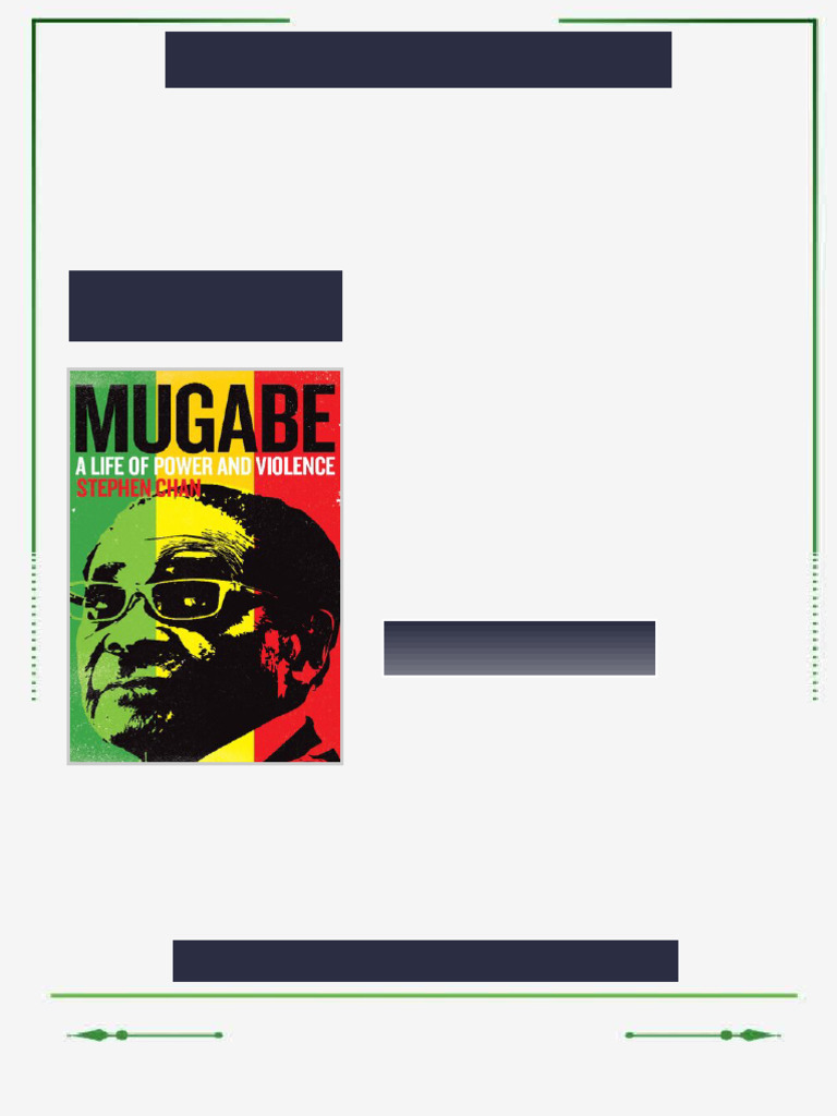 Mugabe a life of power and violence Steve Chan ebook chapter pack ...