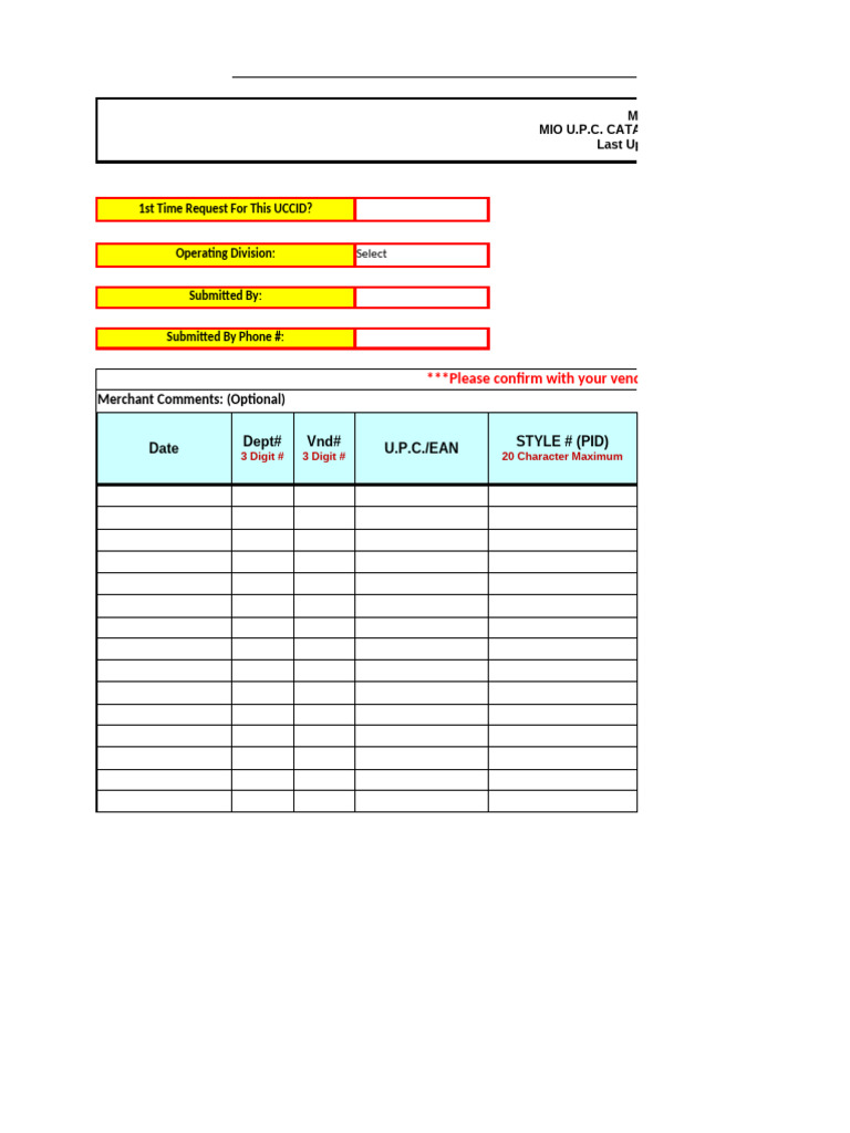 EDI Manual UPC Add or Change | PDF | Universal Product Code | Encodings