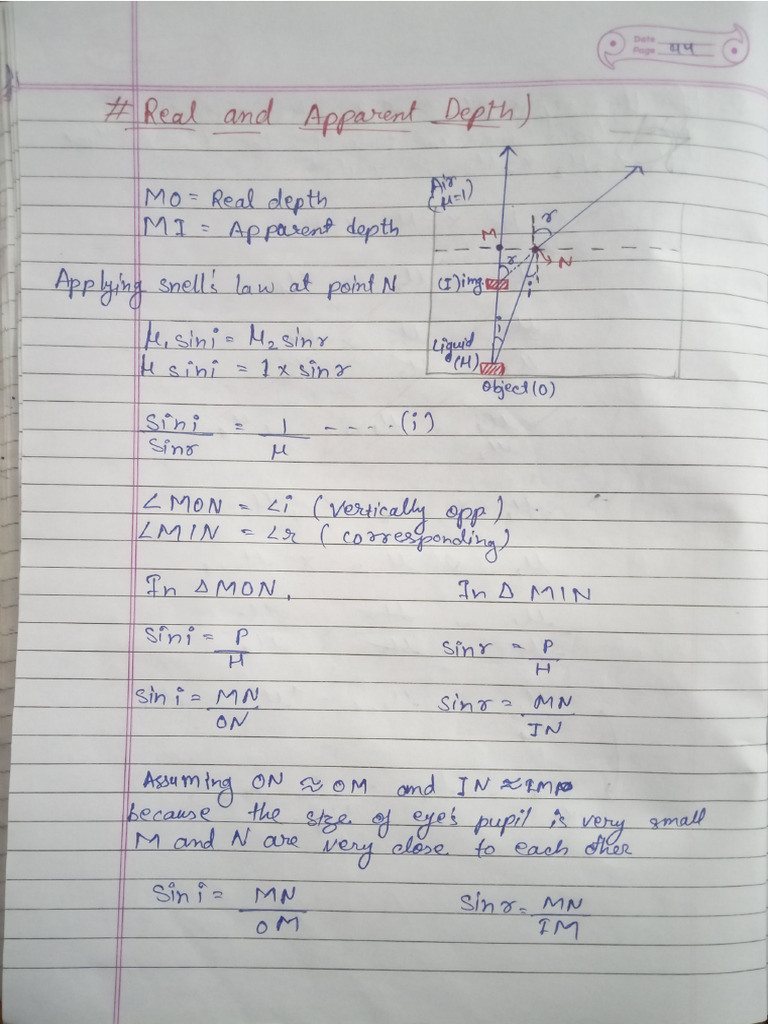 Class 12 Ray Optics Class 12 Part 4 | PDF