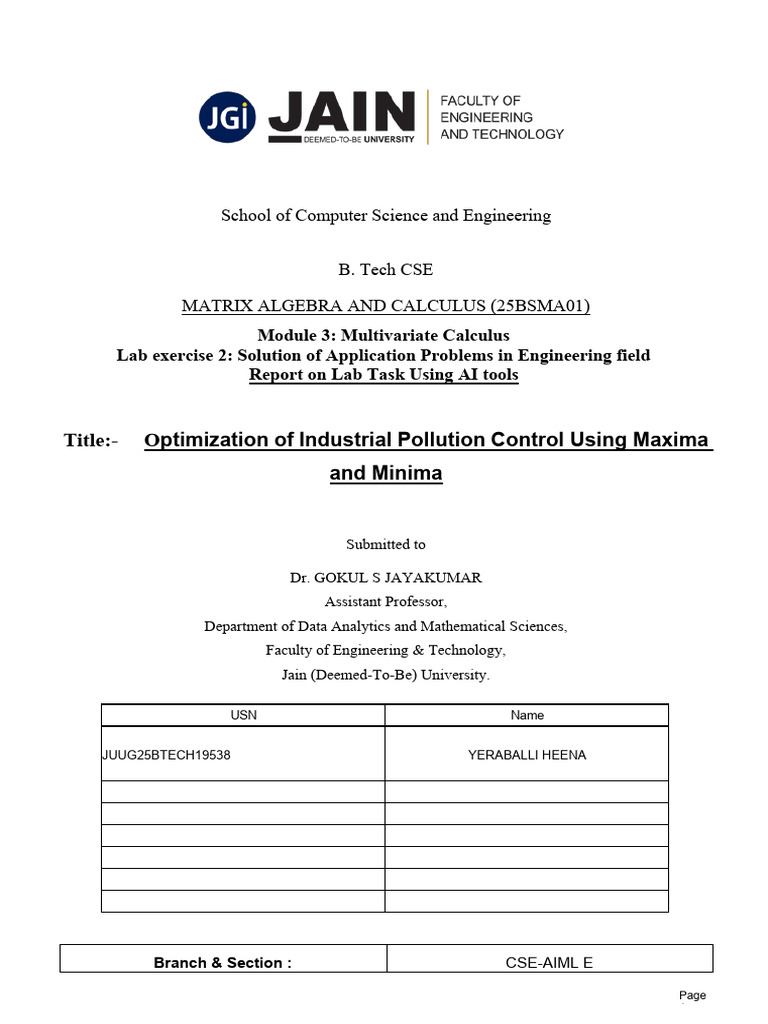 Heena Module 3 Lab Exercise | PDF | Mathematical Optimization | Applied ...