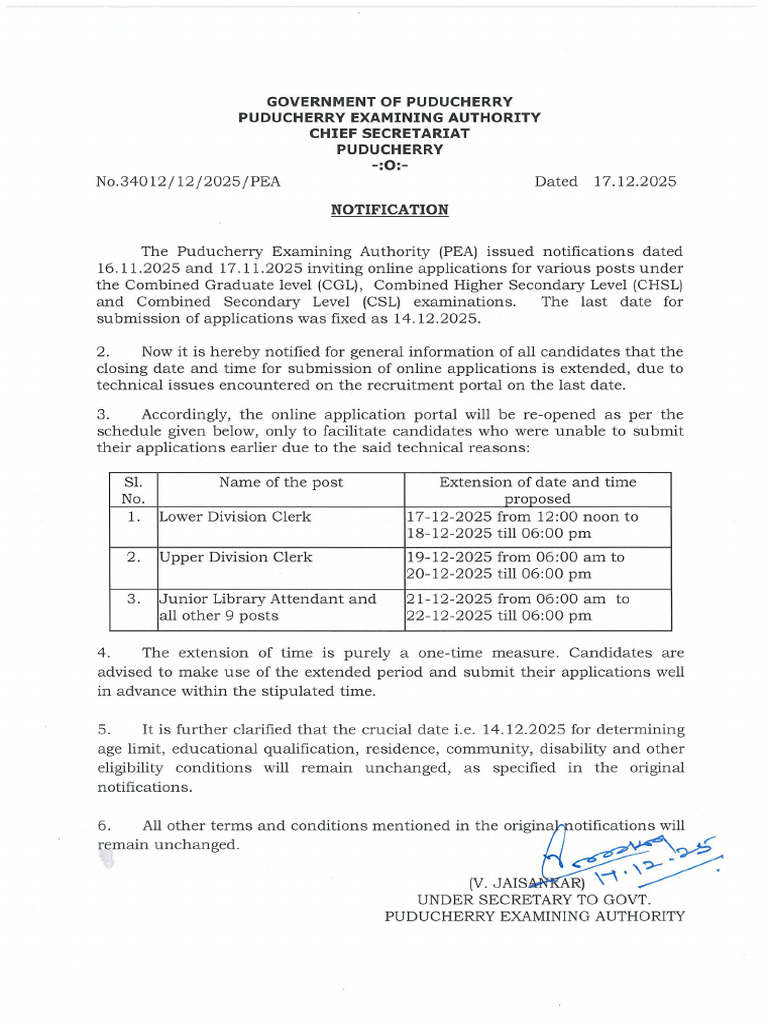 Extension of Time Notification (2) 251217 132717 | PDF