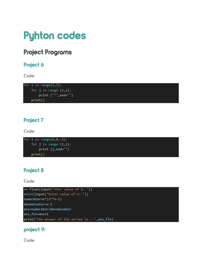 Python Codes | PDF