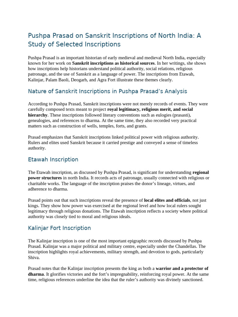 Inscriptions | PDF | Epigraphy | Sanskrit