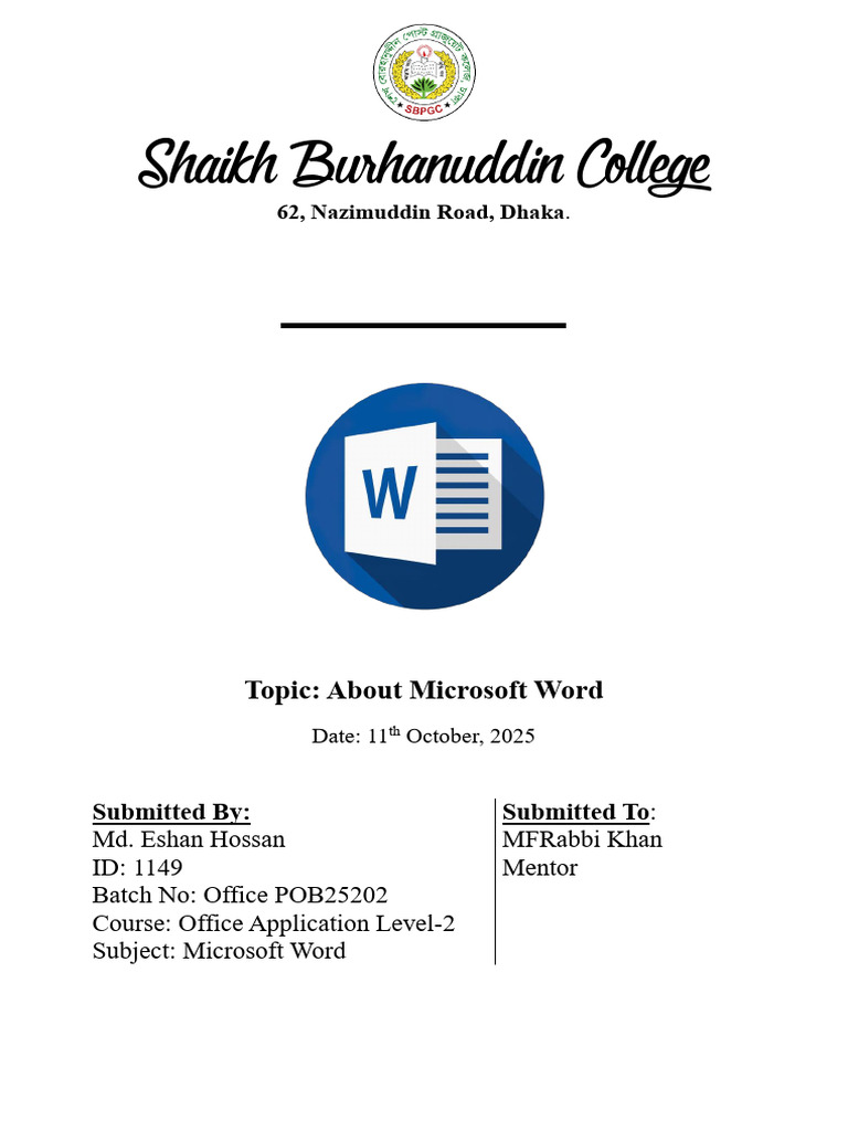 Microsoft Word Assignment Overview | PDF