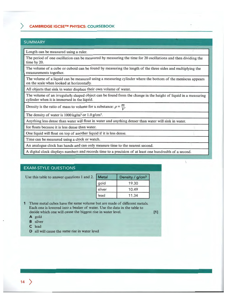 Physics Exam Style Questions Making Measurment | PDF