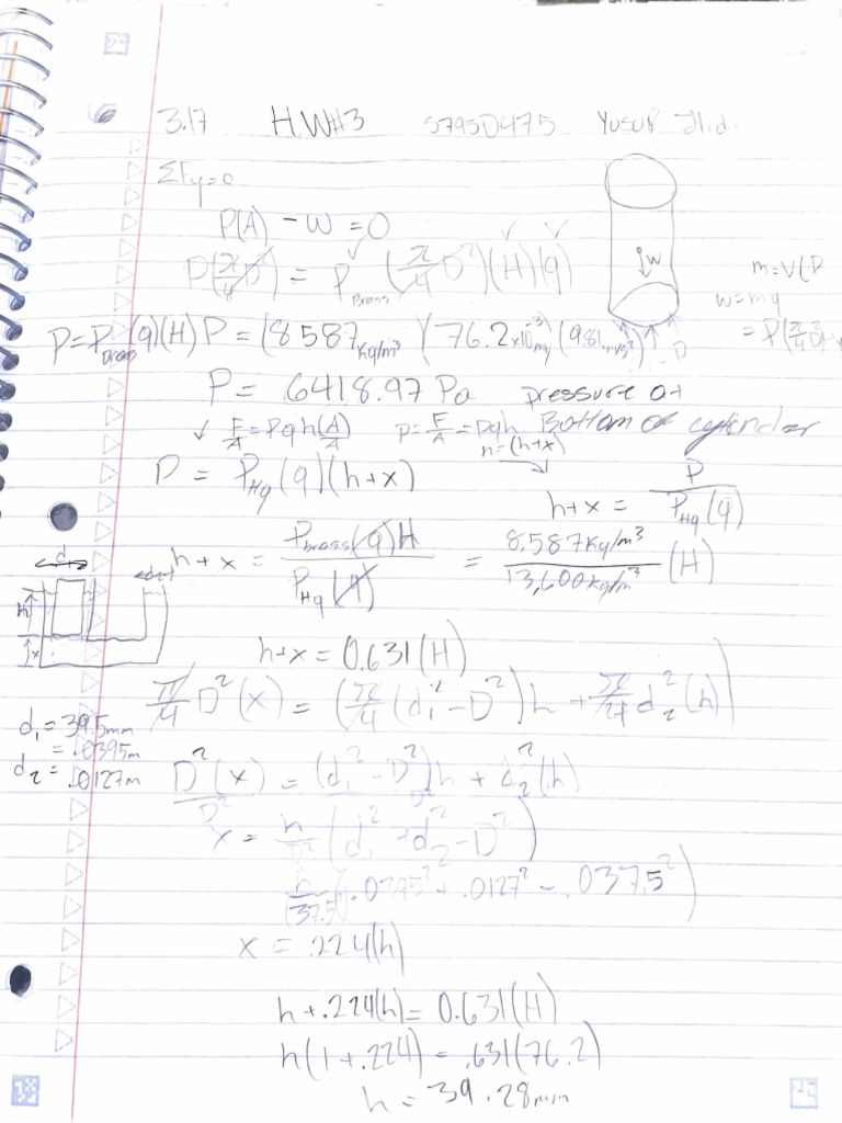 Fluids HW 3 | PDF