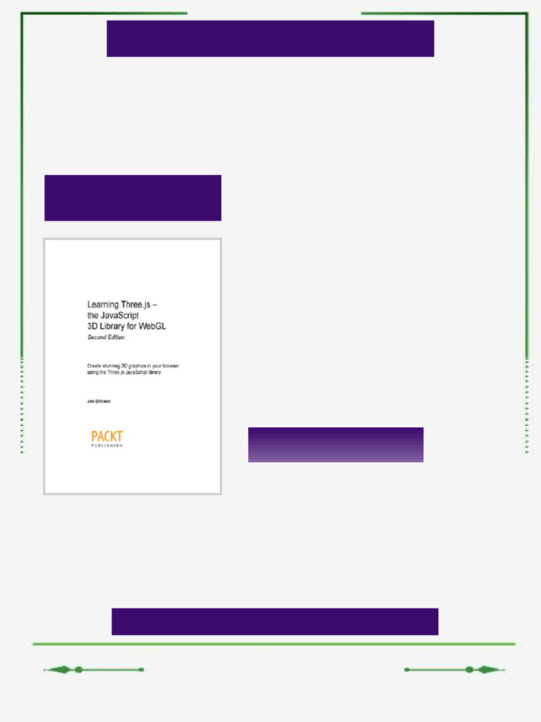 Learning Three js the JavaScript 3D Library for WebGL 2nd Edition Jos ...