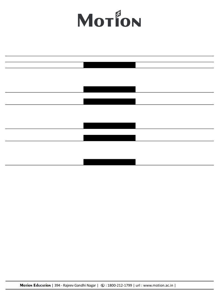 Answer Key12th JEE M Phase Test 2 Phase 1 PATNA-1 | PDF