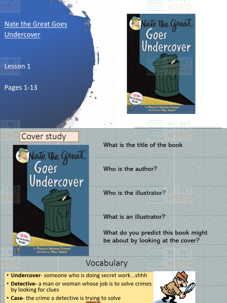 #1 Nate the Great Goes Undercover L1W | PDF