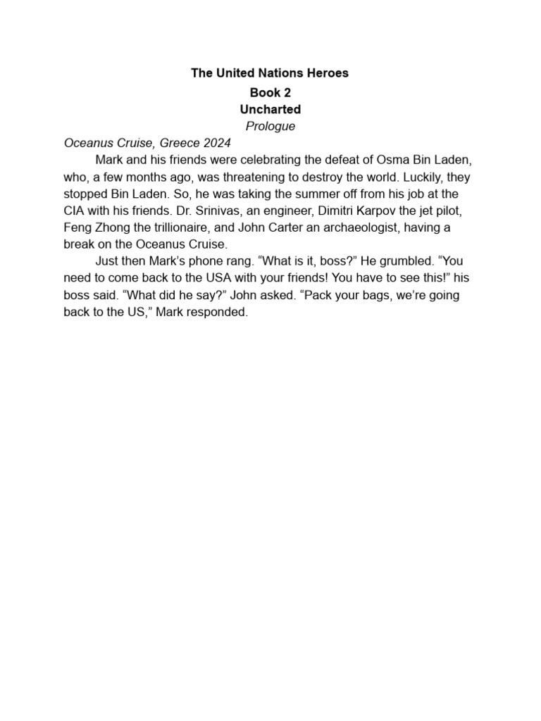 Uncharted Island Adventure Begins | PDF