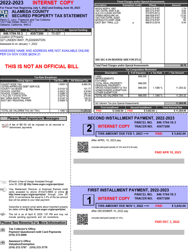 Property Tax Rate Alameda County Canull