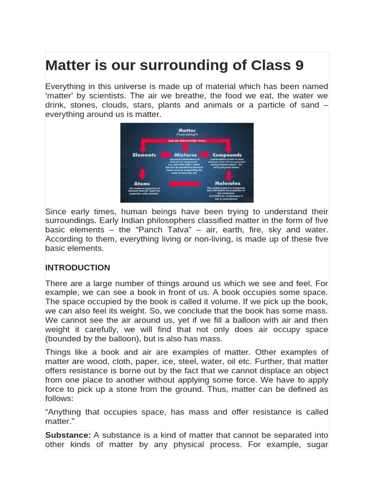 Understanding Matter for Class 9 Science | PDF | Plasma (Physics) | Matter