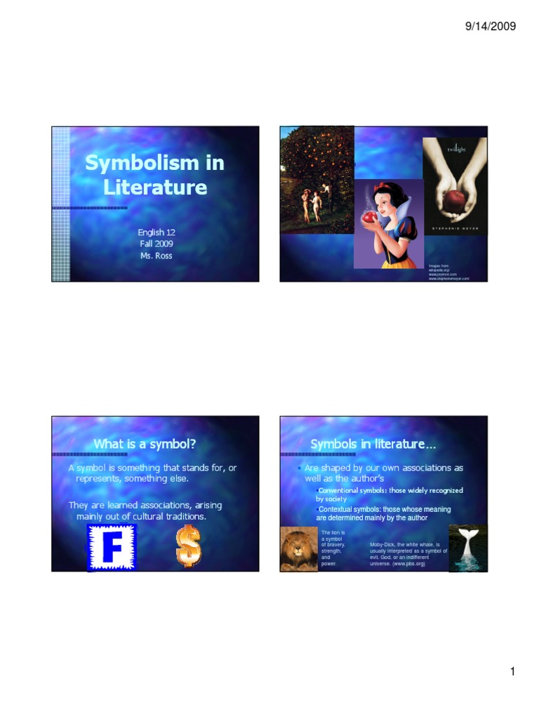 Symbolism Handout | PDF | Symbols | Wisdom