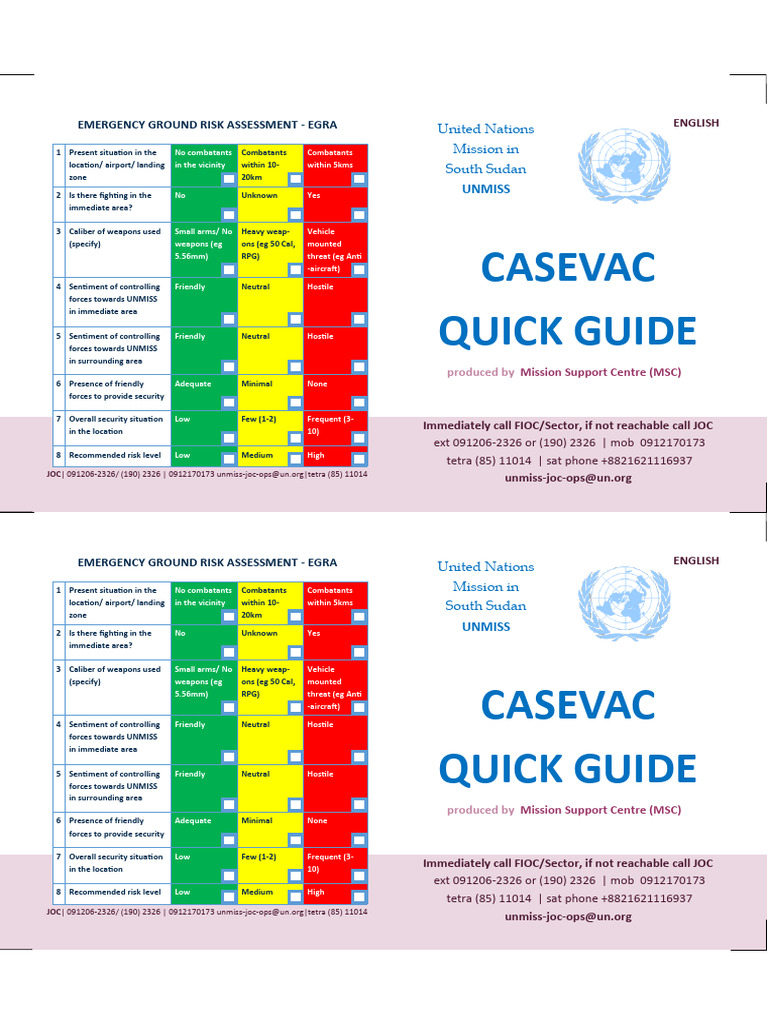 Casevac English Print Double | PDF