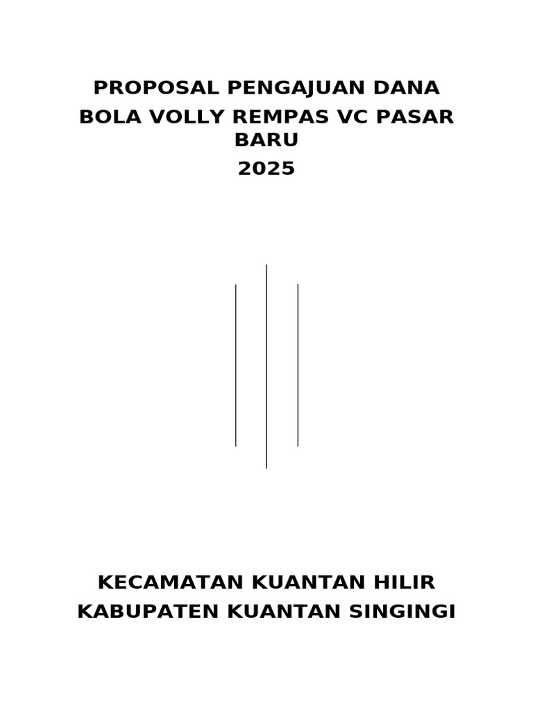 Proposal Pengajuan Dana Volly Pbaru | PDF
