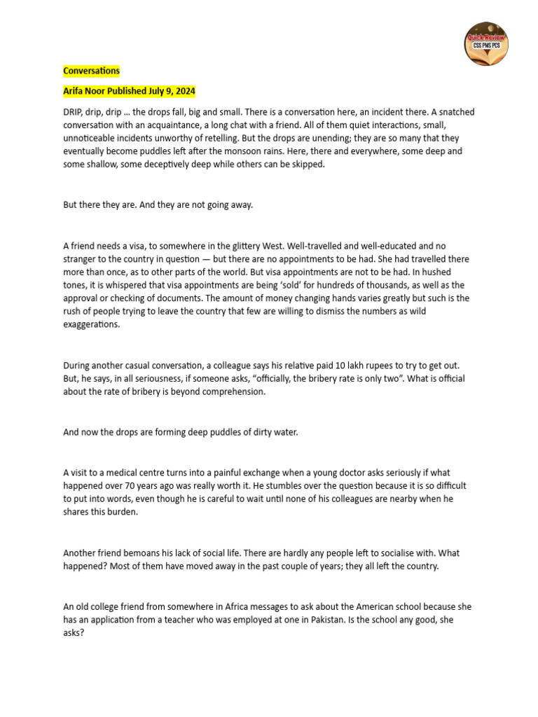 Conversations on Migration and Despair | PDF