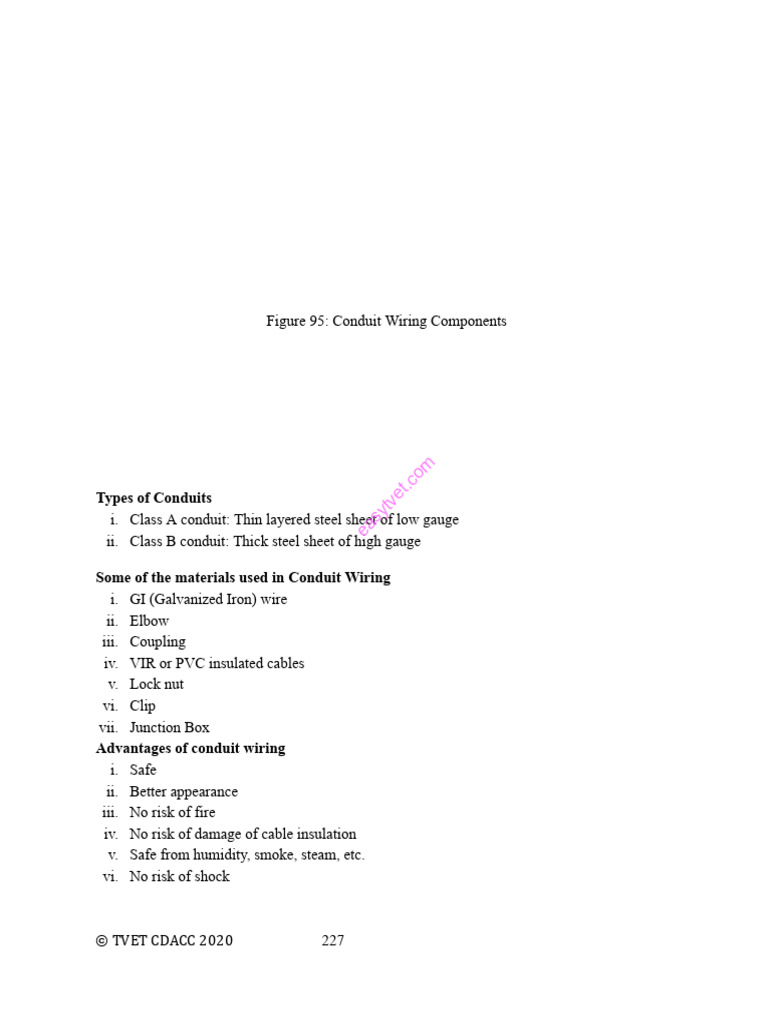 Conduit Wiring and Appliance Testing Guide | PDF | Electrical Wiring ...