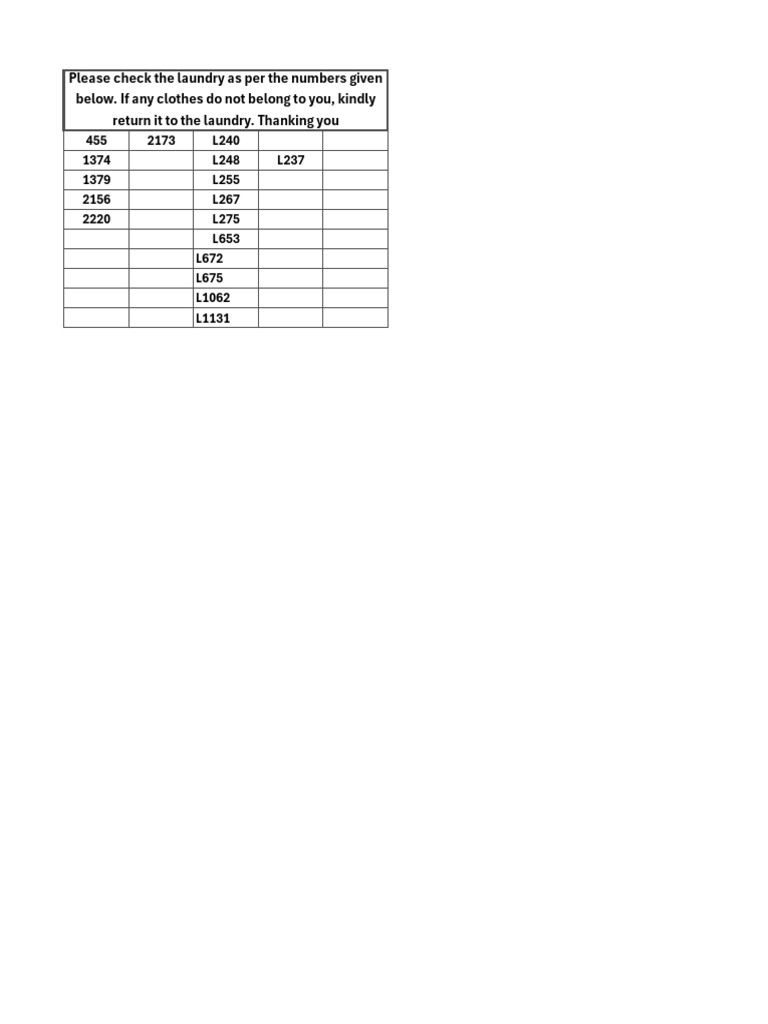 Laundry Counting 3 | PDF