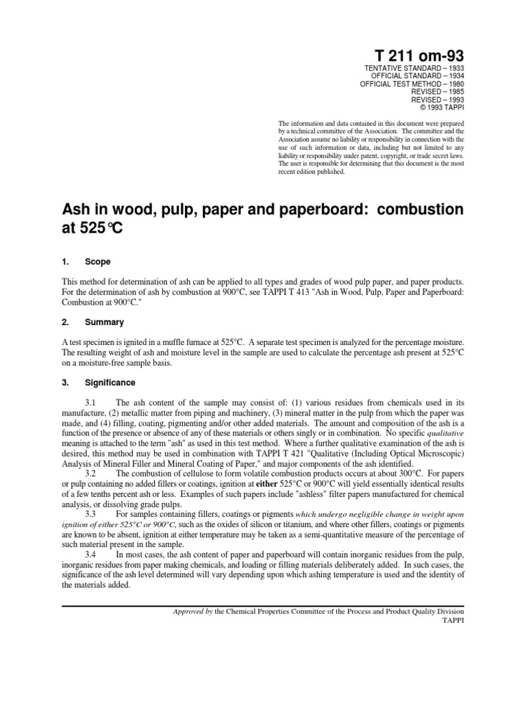 Tappi 211 | PDF | Paper | Combustion