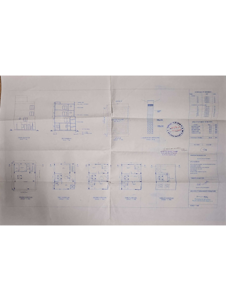 Panchayat Approved Building Plan of Site No 7 | PDF