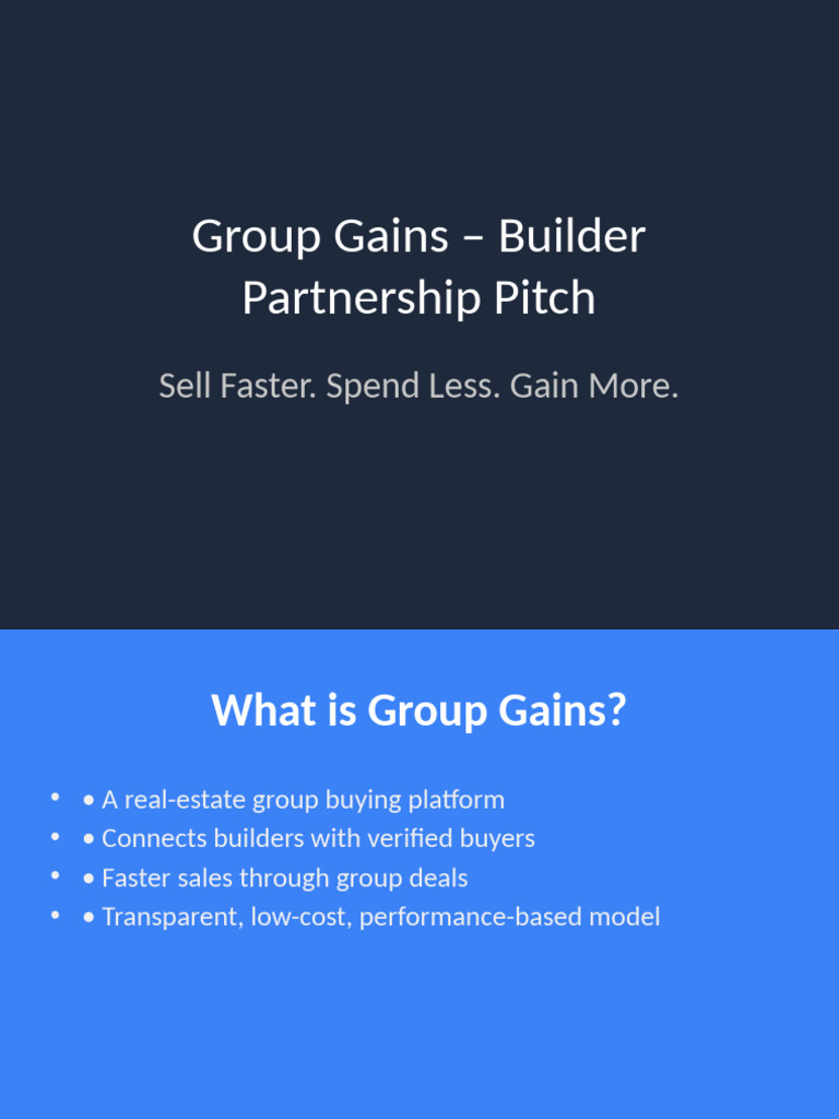 Group Gains: Boost Builder Sales Fast | PDF