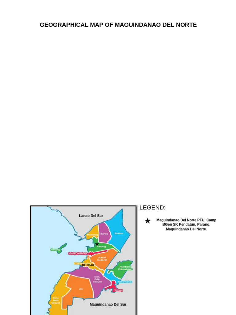 Geographical Map of Maguindanao Del Norte | PDF